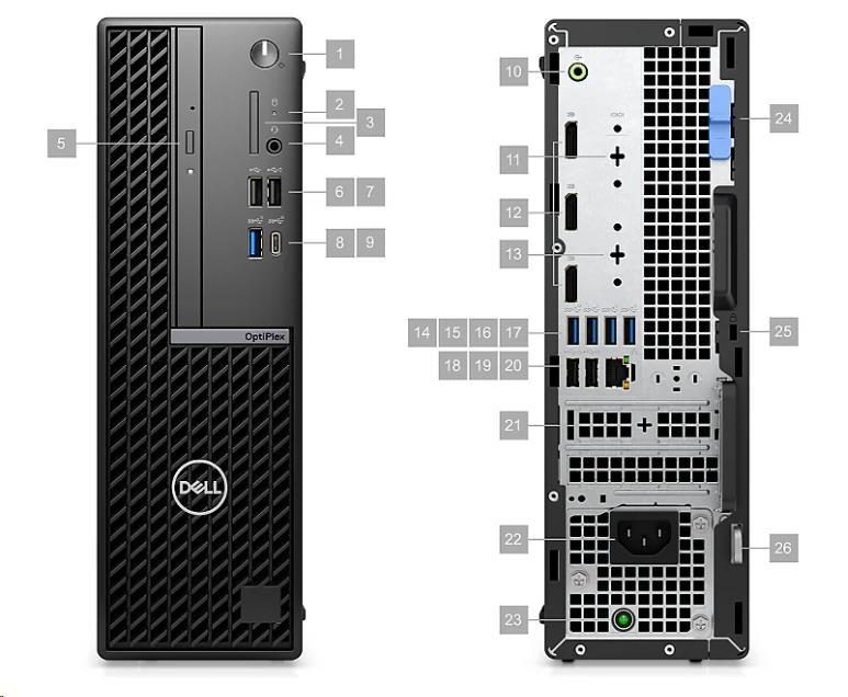 DELL PC OptiPlex 7010 SFF/180W/TPM/i5-13500/8GB/512GB SSD/Integriert ...