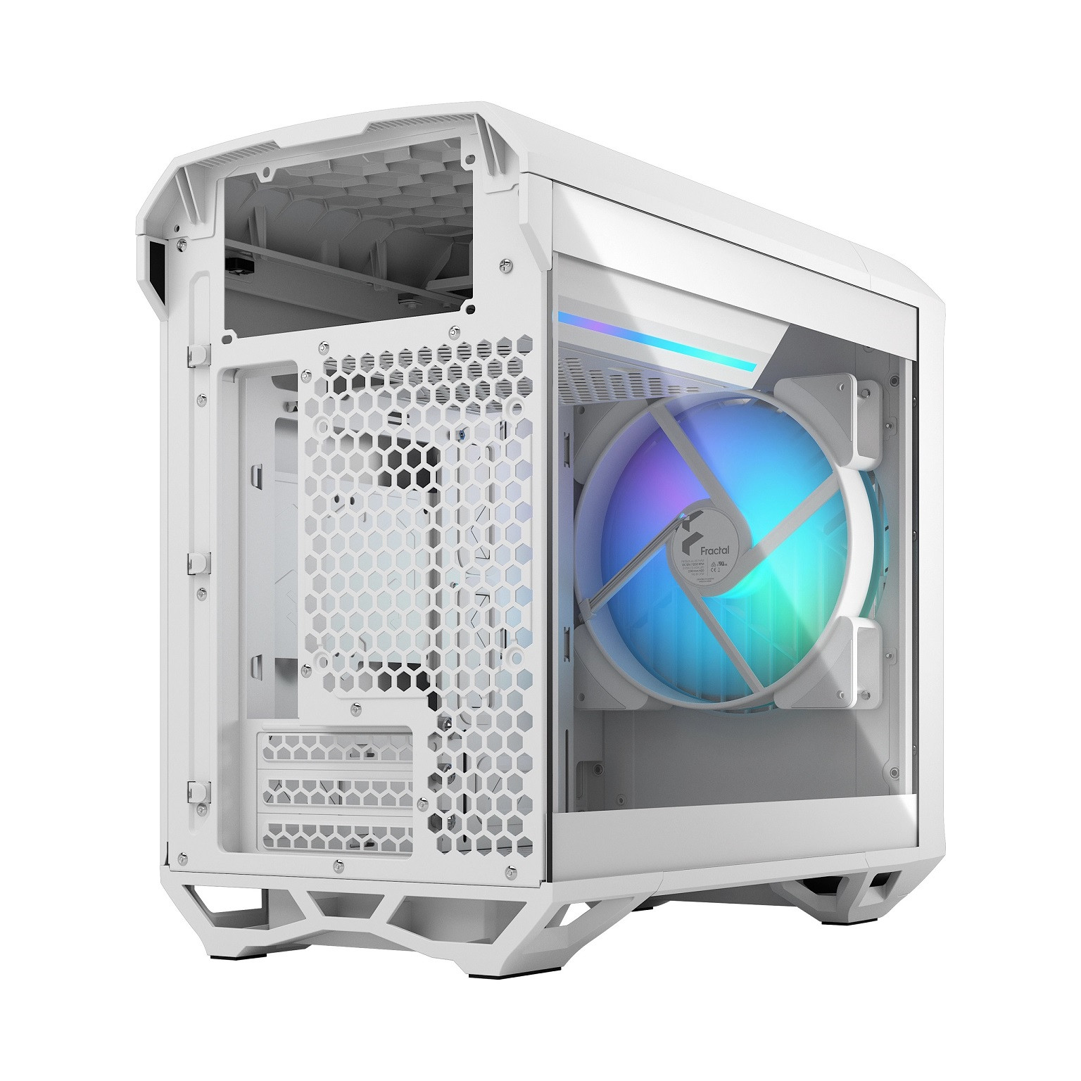 Fractal Design Torrent Nano RGB Weiß TG Clear Tint/Micro Tower/Transpar ...