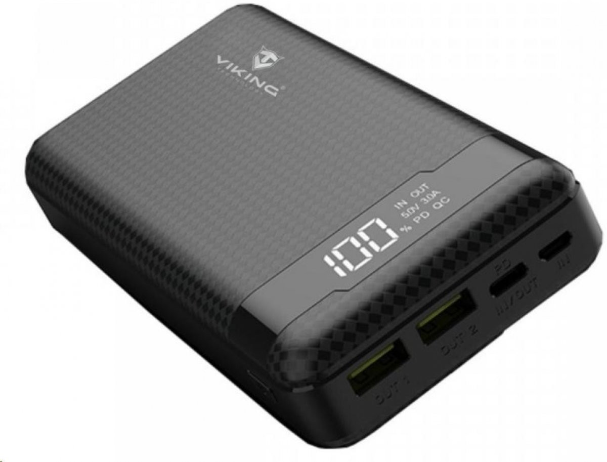 Viking Powerbank PN-963PD, 20000 mAh, schwarz | TPtoner.at